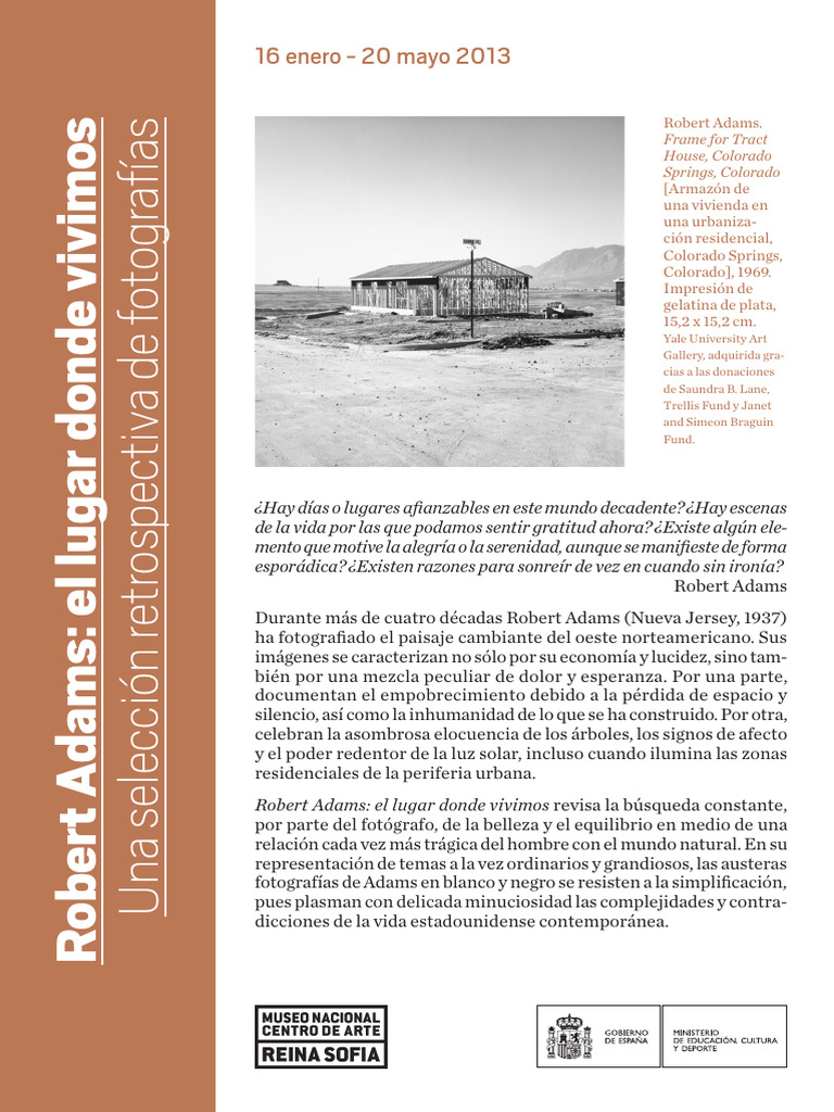 Folleto Robert Adams Esp | PDF