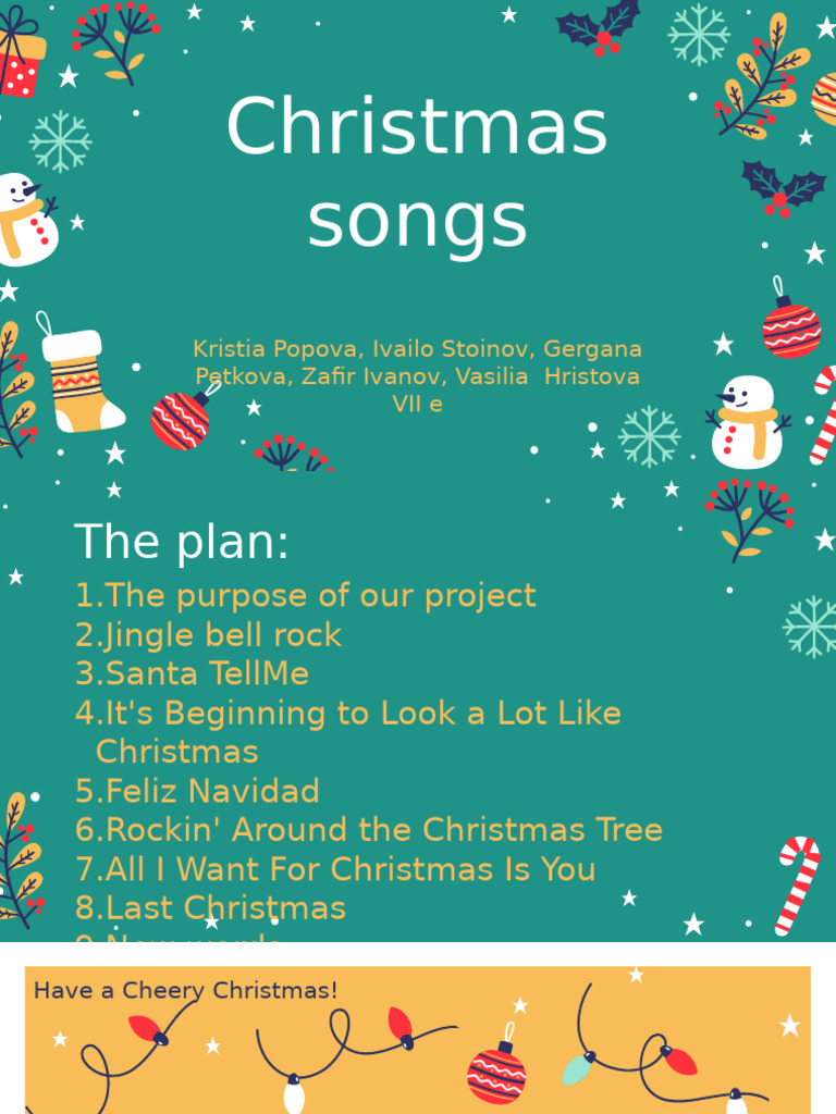 Christmas Songs | PDF | Singles | Recorded Music