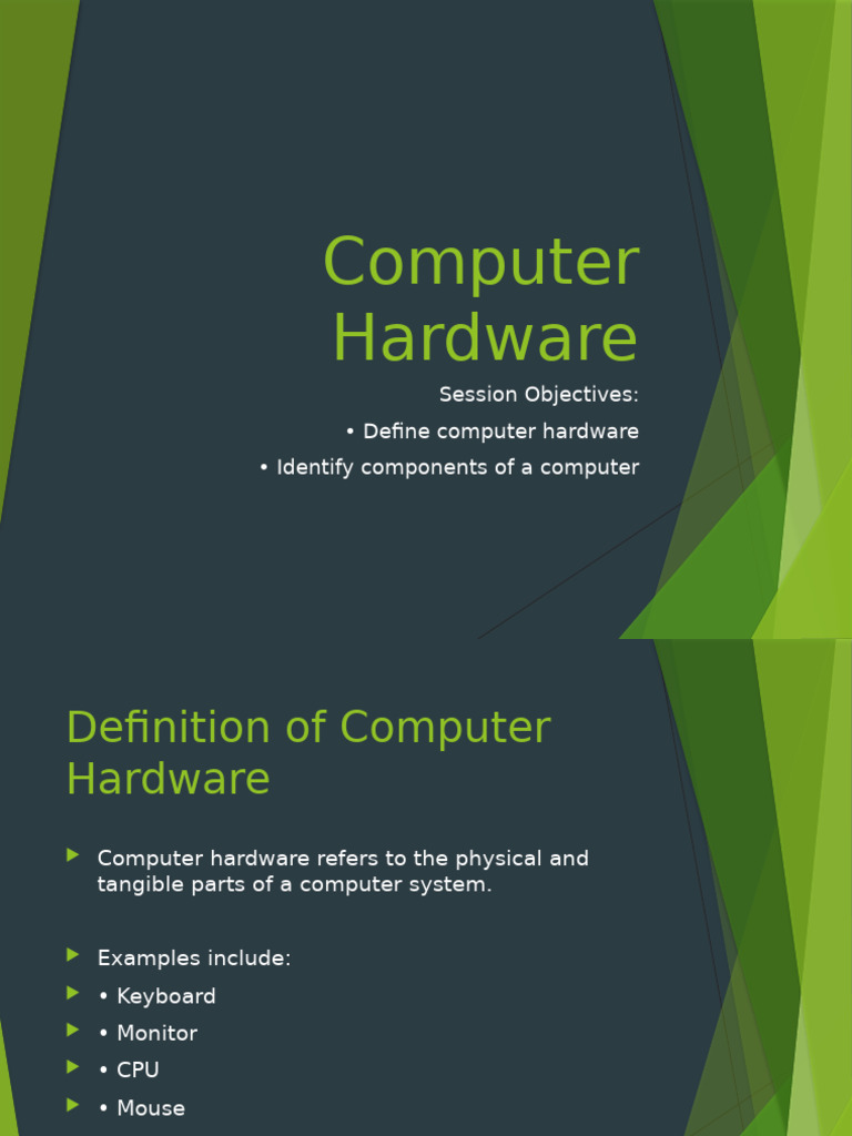 Computer Hardware Presentation | PDF