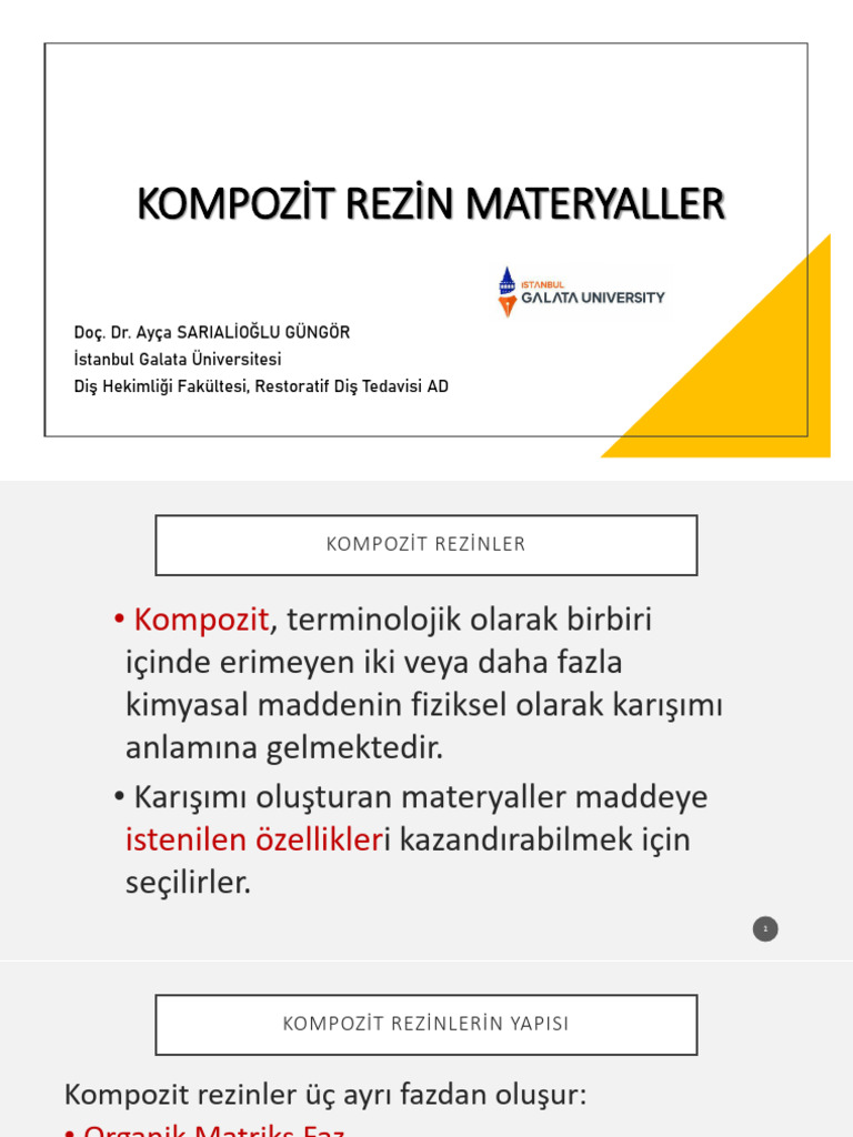 Kompozit Rezin Materyaller | PDF