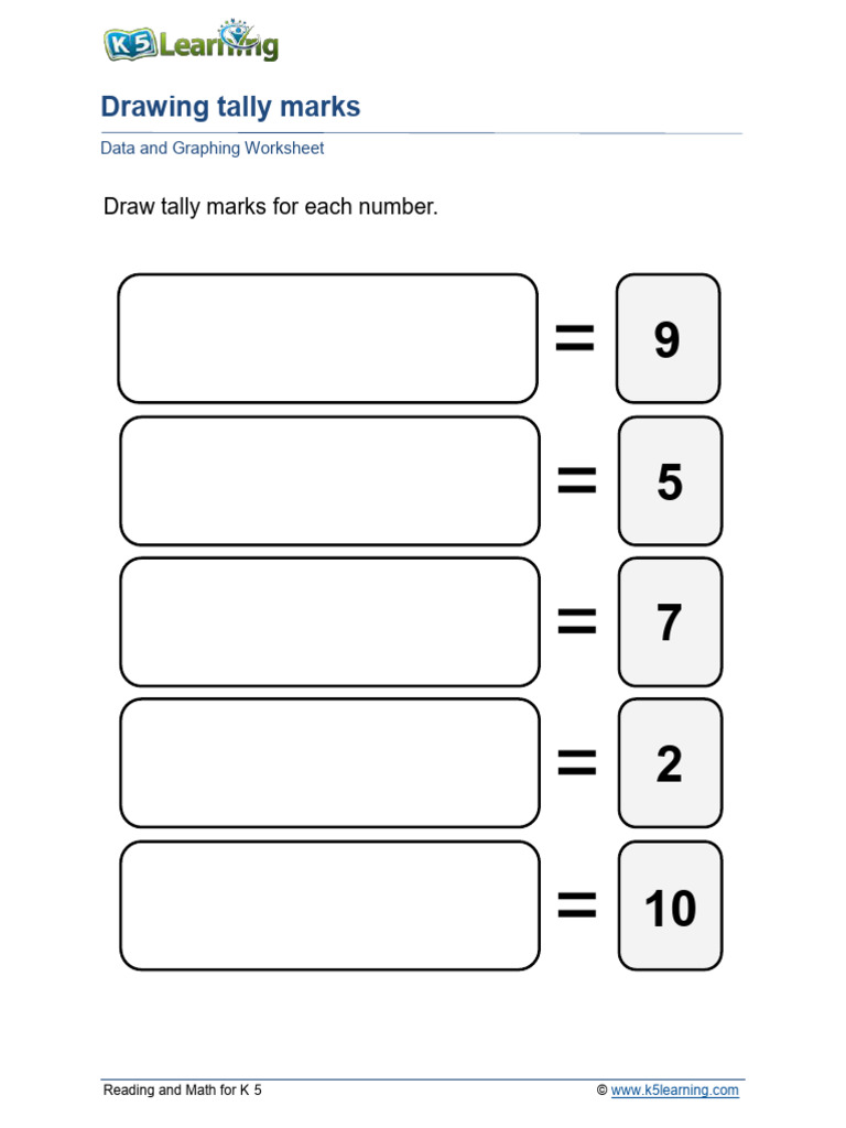 Grade 1 Tally Marks C | PDF