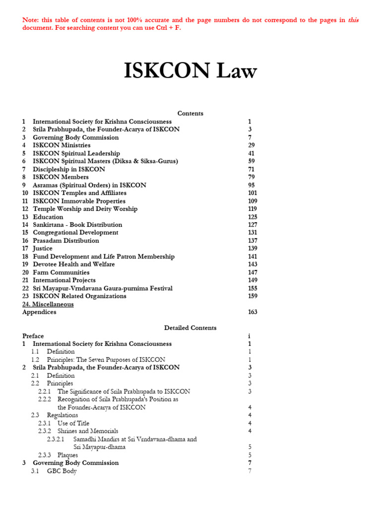 Iskcon - Law | PDF