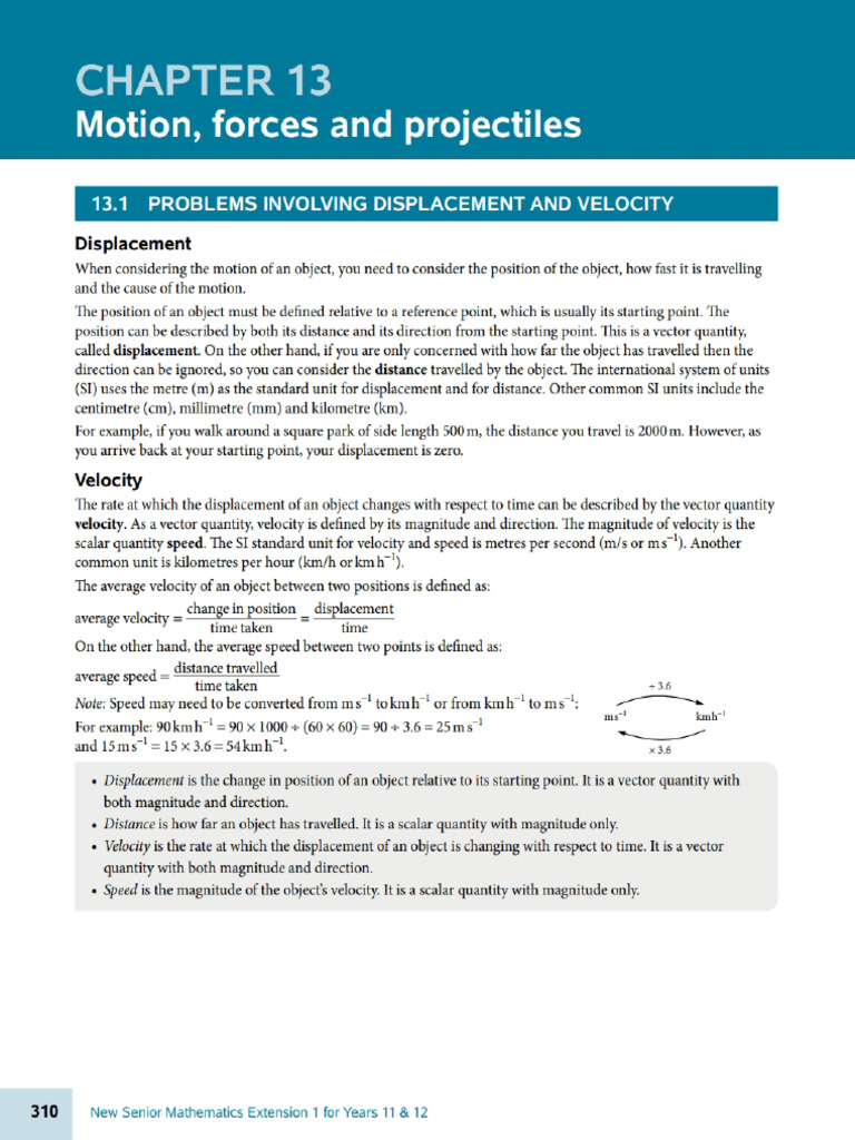 Fitz CH 13 Projectile Motion | PDF | Force | Weight