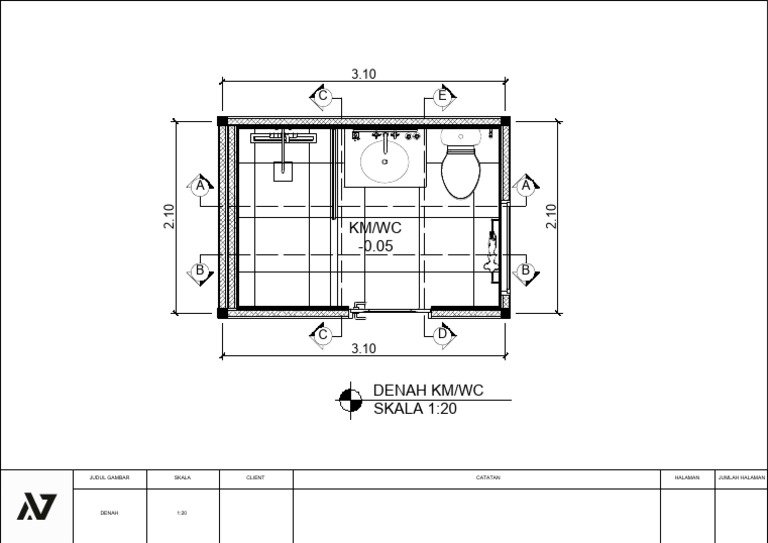 KM/WC - 0.05: Judul Gambar Skala Client Catatan Halaman Jumlah Halaman ...