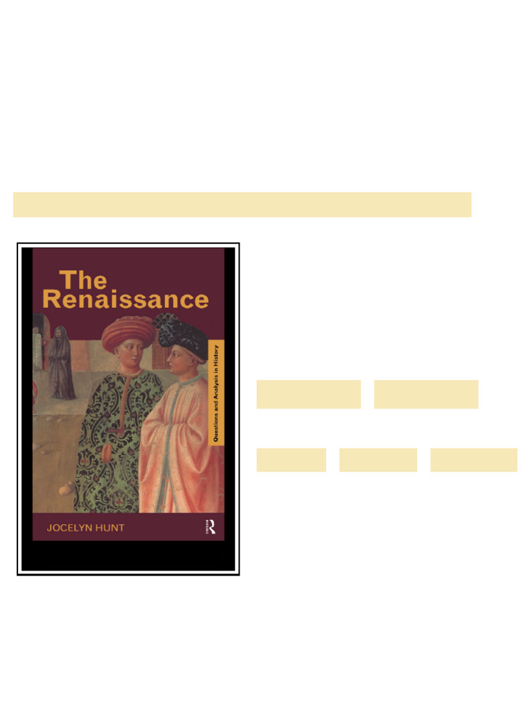 The Renaissance: Questions and Analysis In History ebook detailed ...