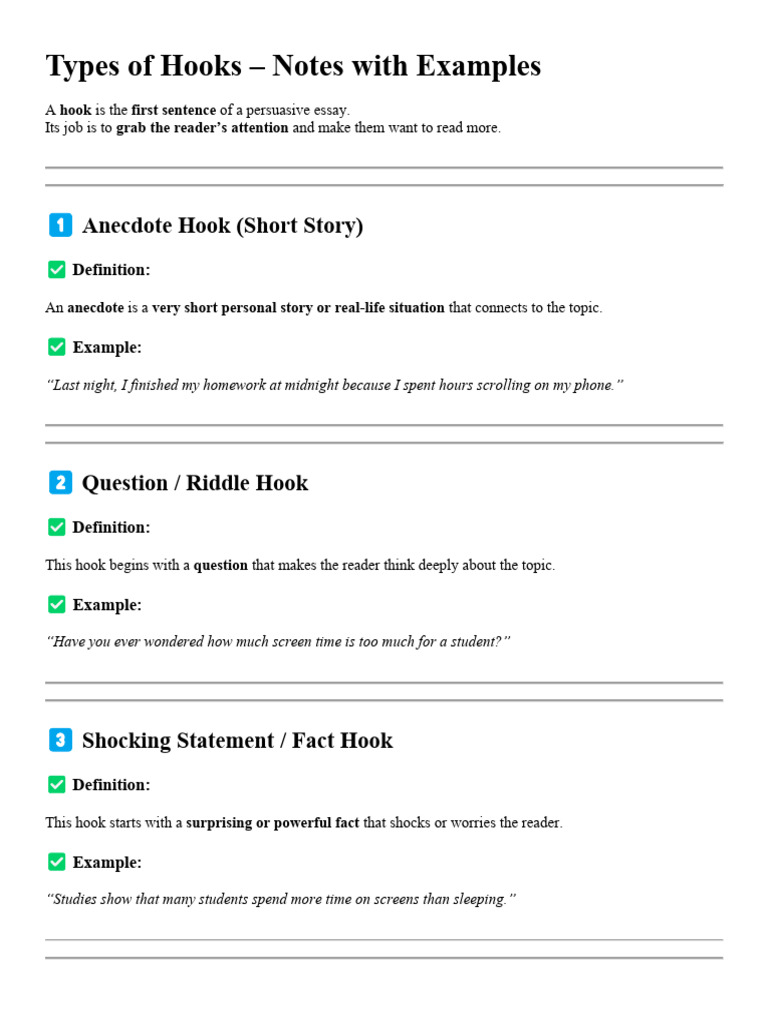 Types of Hooks | PDF