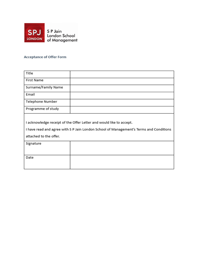 Offer Acceptance Form (1) (1) | PDF
