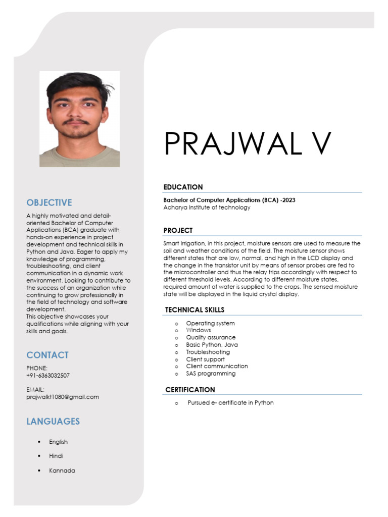 Prajwal V f | PDF
