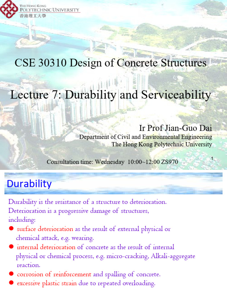 CSE30310 Lecture 7 | PDF | Beam (Structure) | Concrete