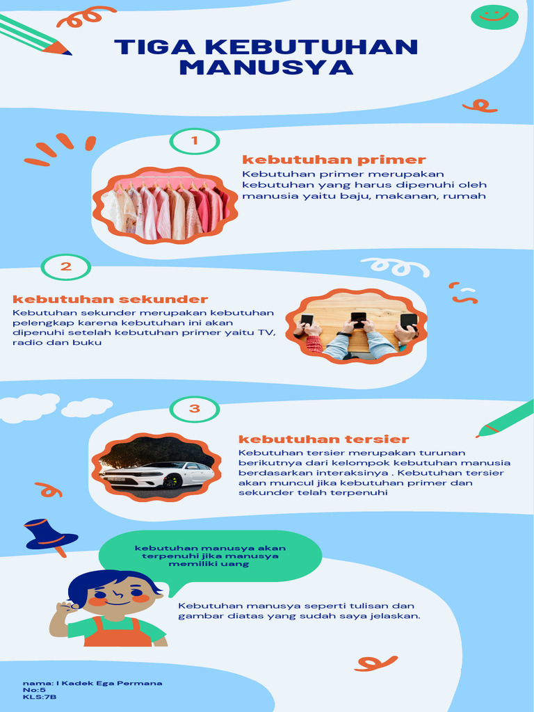 Biru Muda Lembut Dan Bulat Lini Masa Infografik | PDF
