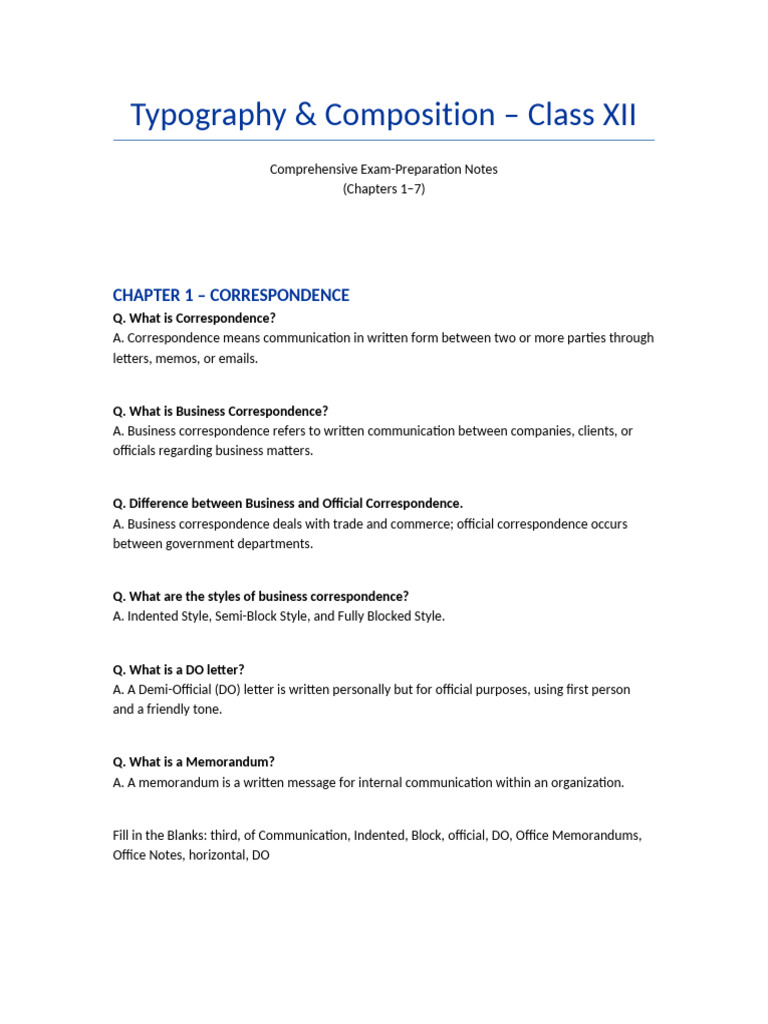 Typography and Composition Exam Prep Notes (1) | PDF | Computer Virus ...