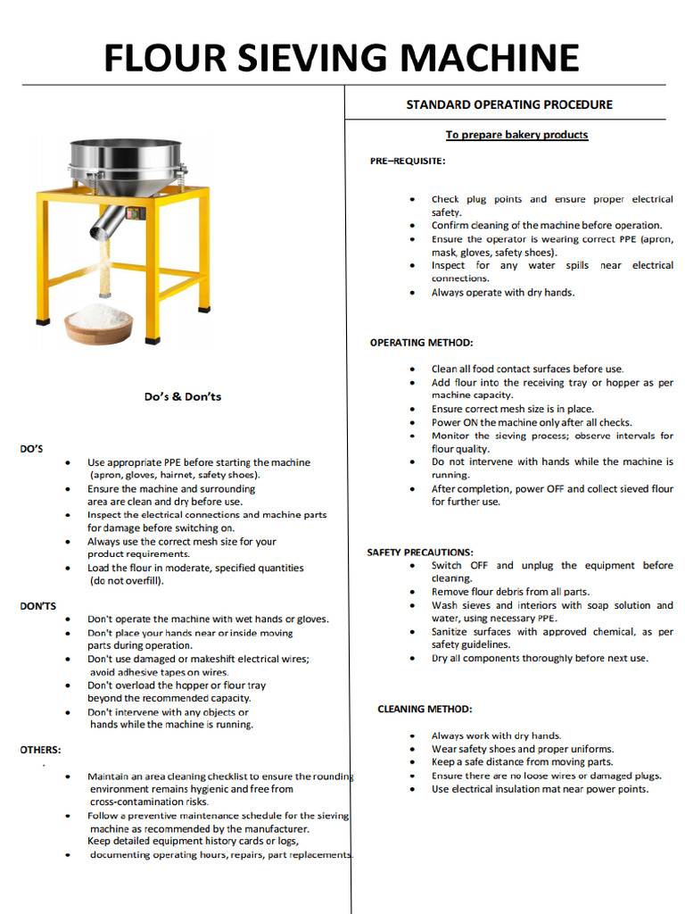 Flour Sieving Machine | PDF