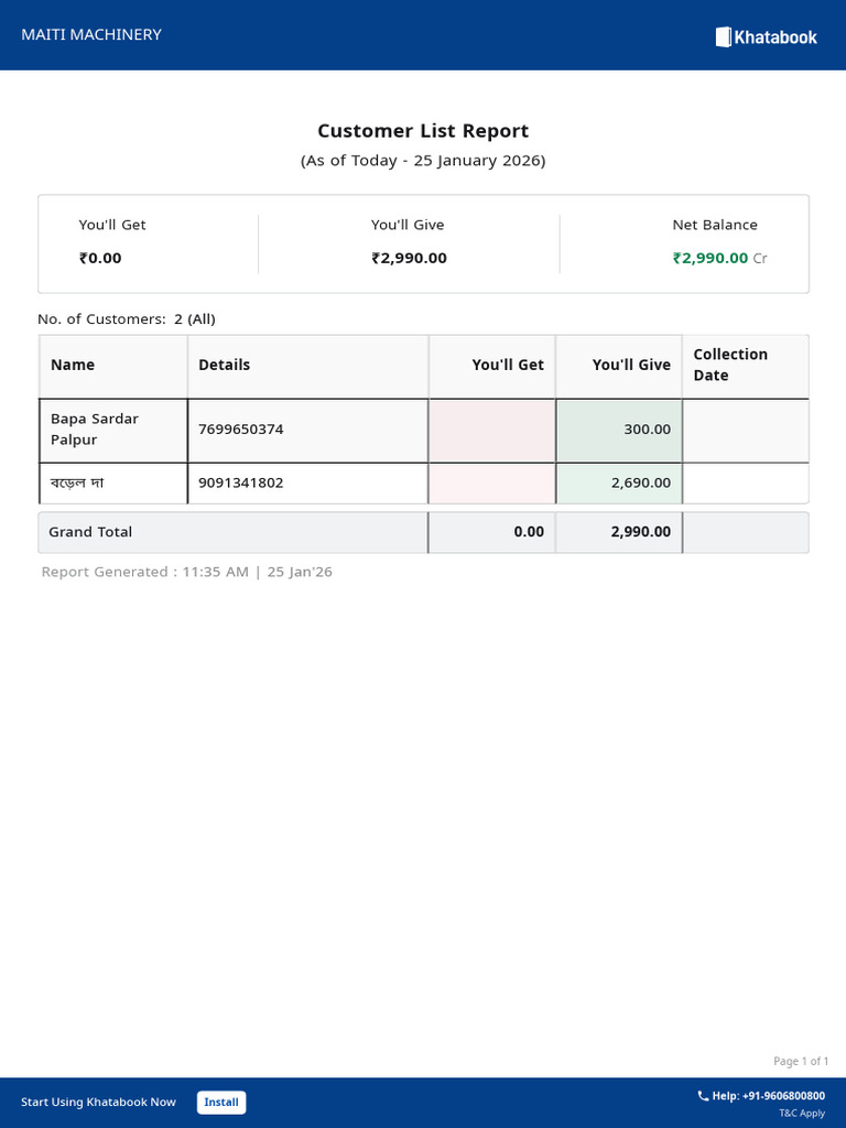 Khatabook Book Customers 25.01.2026 11.35.49.AM | PDF
