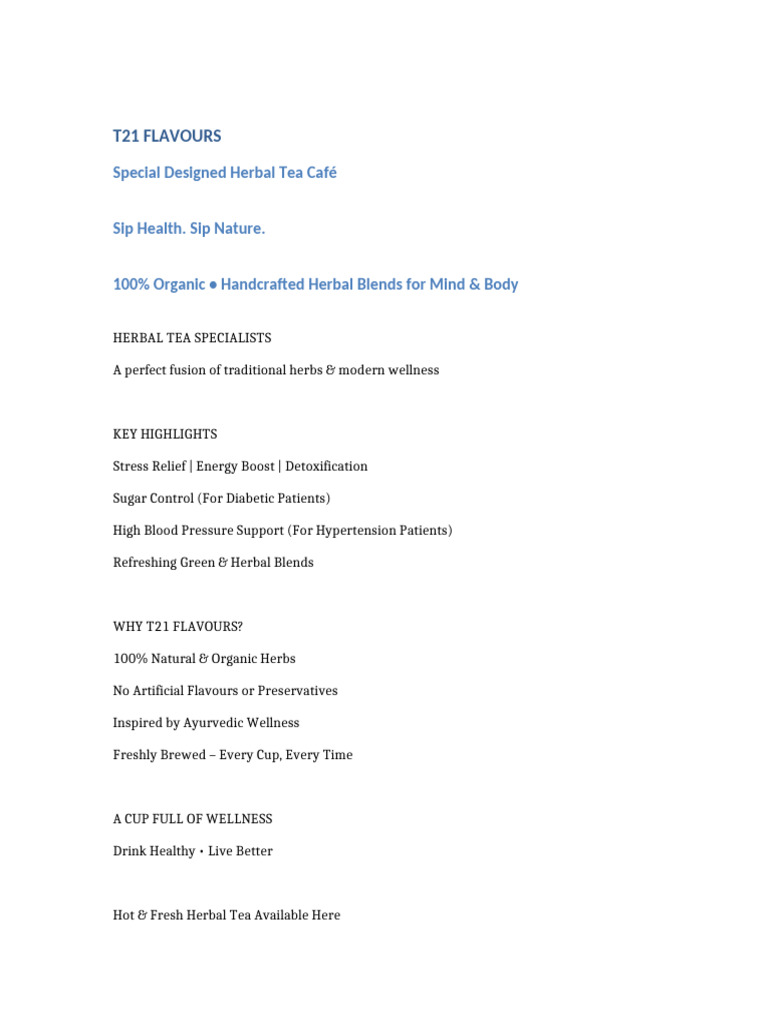T21 Flavours Flex Content English | PDF