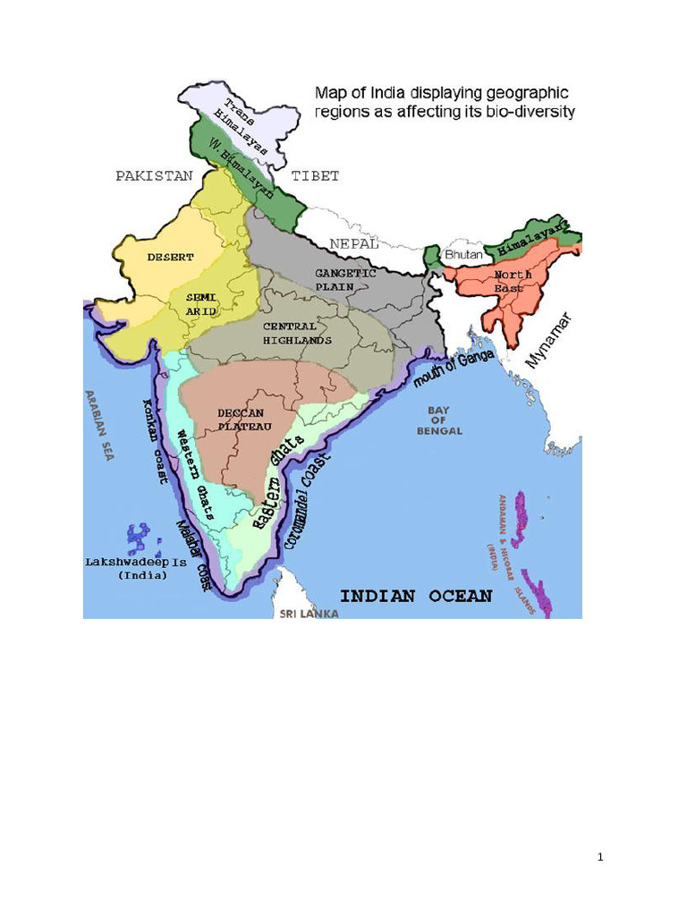 3.biogeographic Regions of India - 2 | PDF | Himalayas
