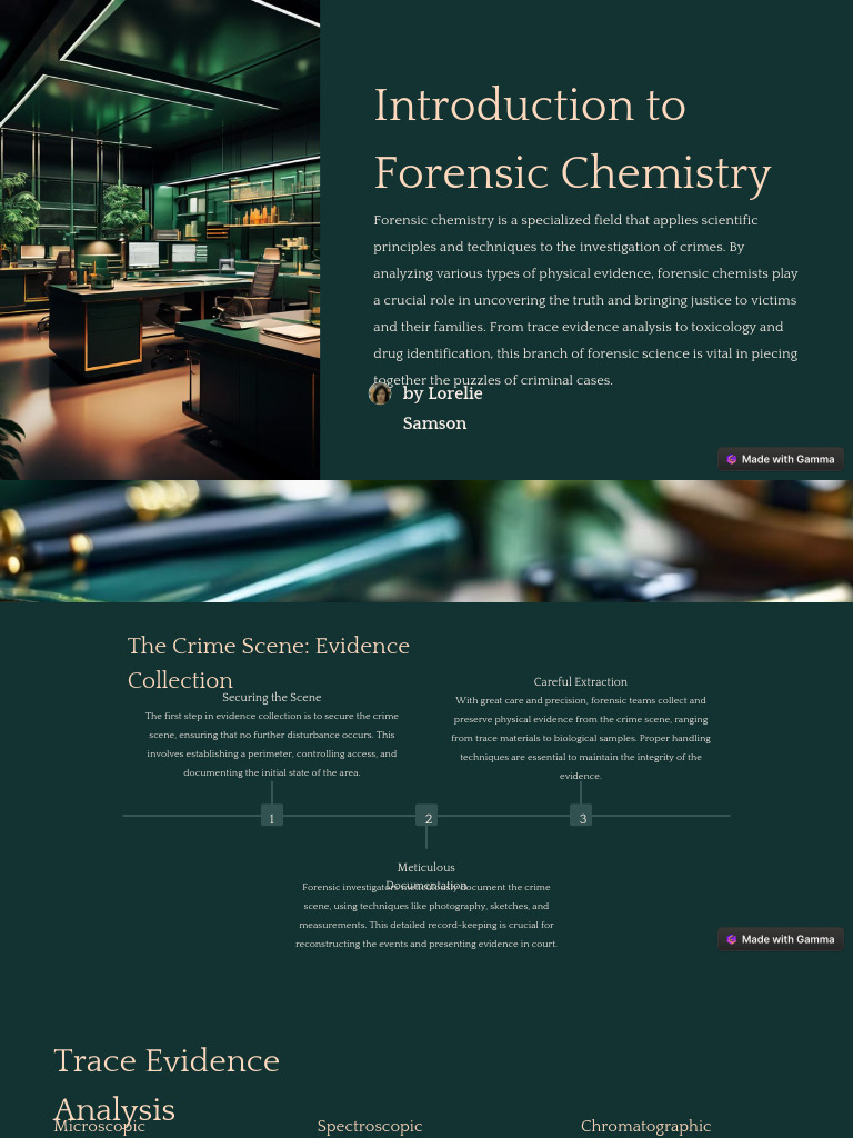 Introduction to Forensic Chemistry (1) | PDF | Forensic Science | Crime ...