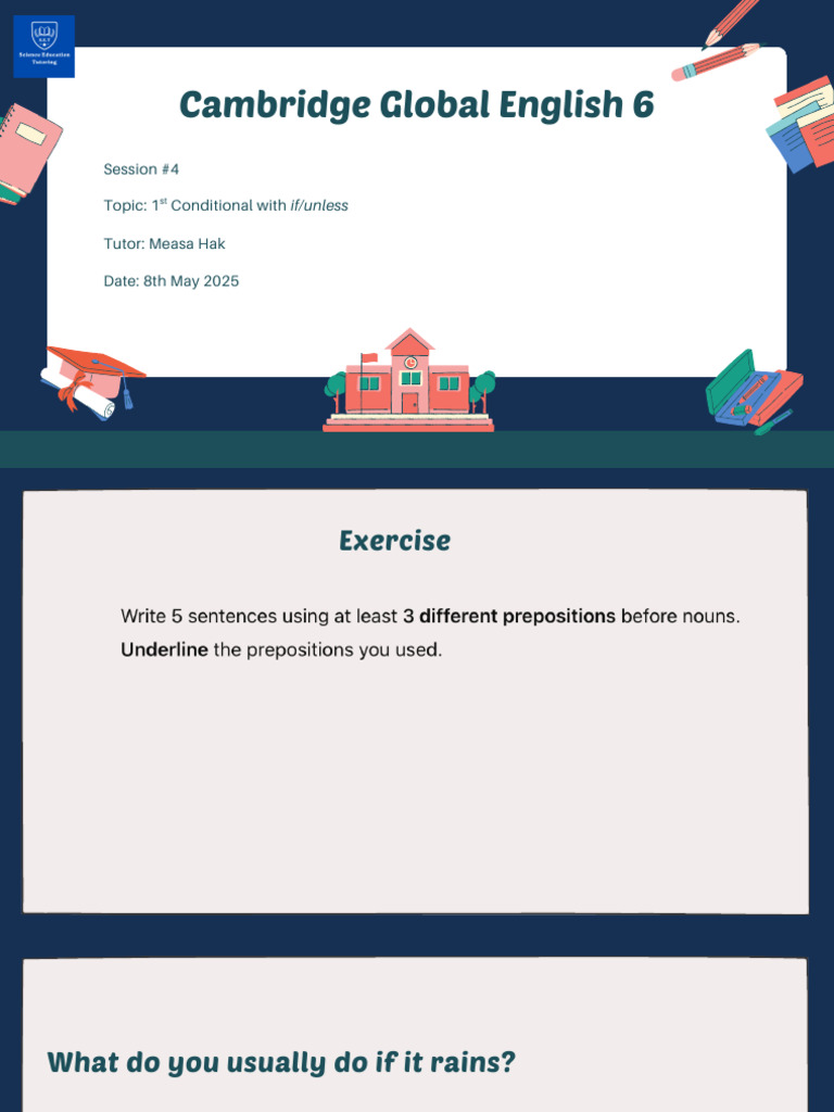 1st Conditional if:Unless | PDF