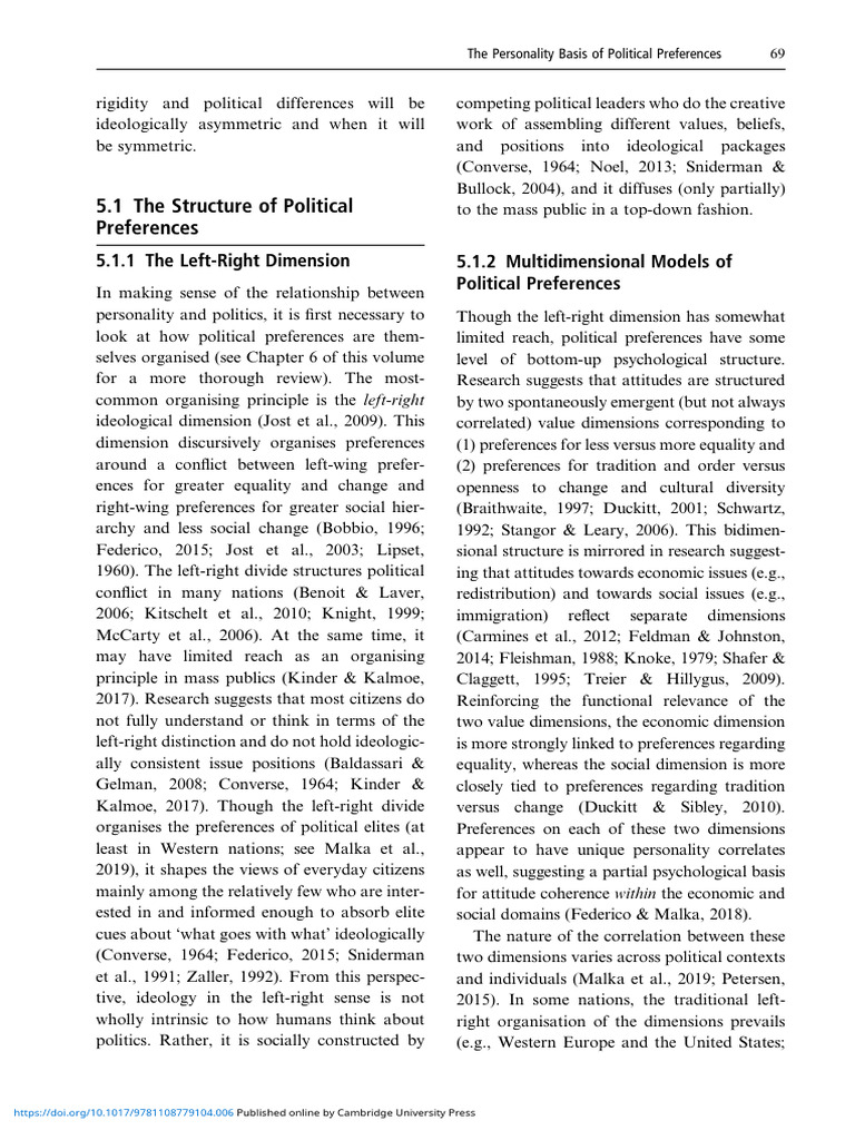 Chapter2 Personality | PDF | Attitude (Psychology) | Ideologies