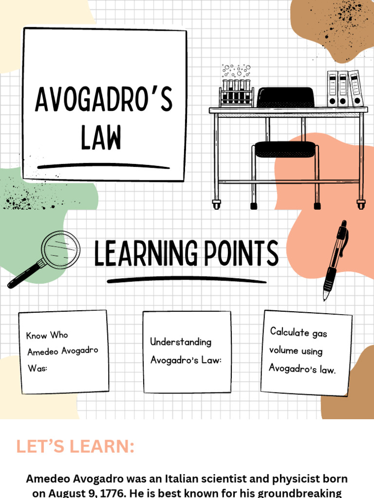Dapitan(Avogadros Law) | PDF