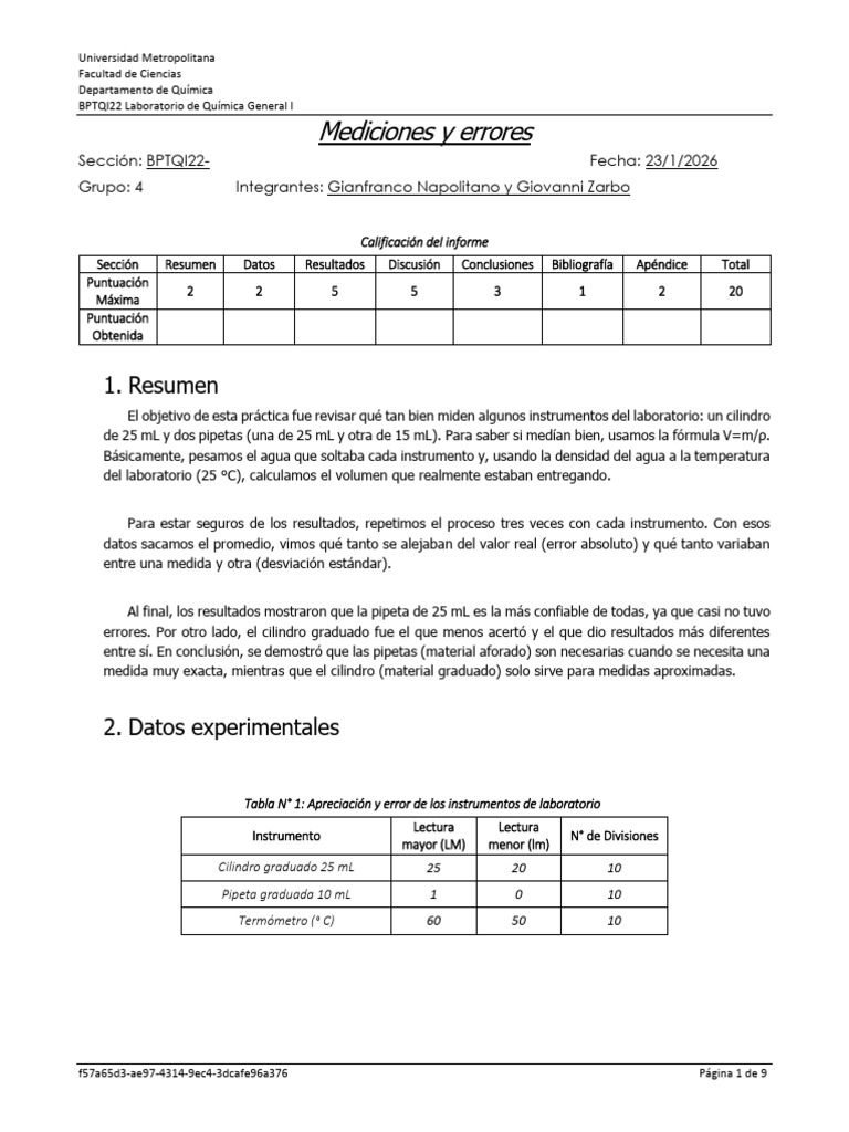 G4-P1-LUNES | PDF | Medición | Termómetro