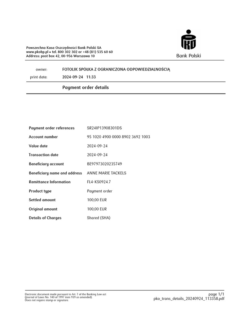 Pko Trans Details 20240924 113358 | PDF