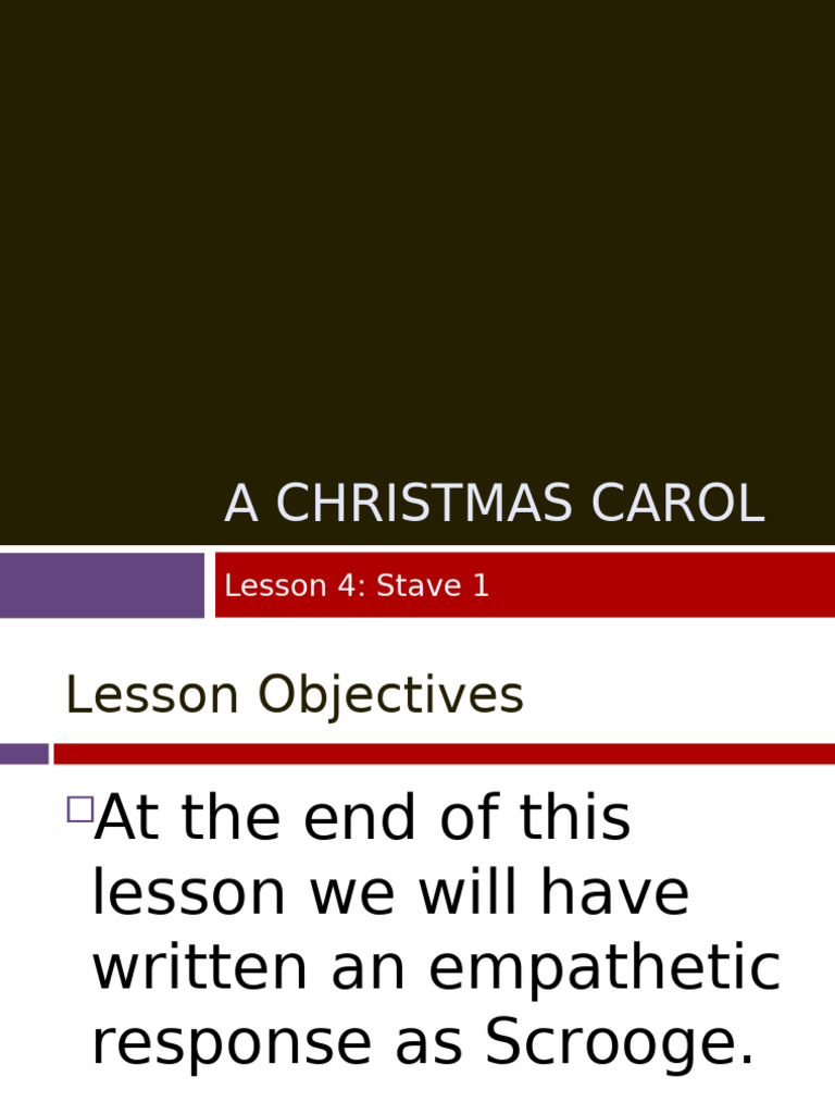 A Christmas Carol L4 | PDF