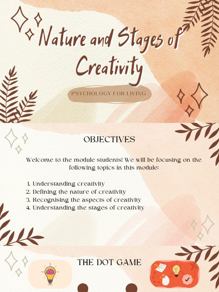 Nature and Stages of Creativity | PDF | Creativity | Thought
