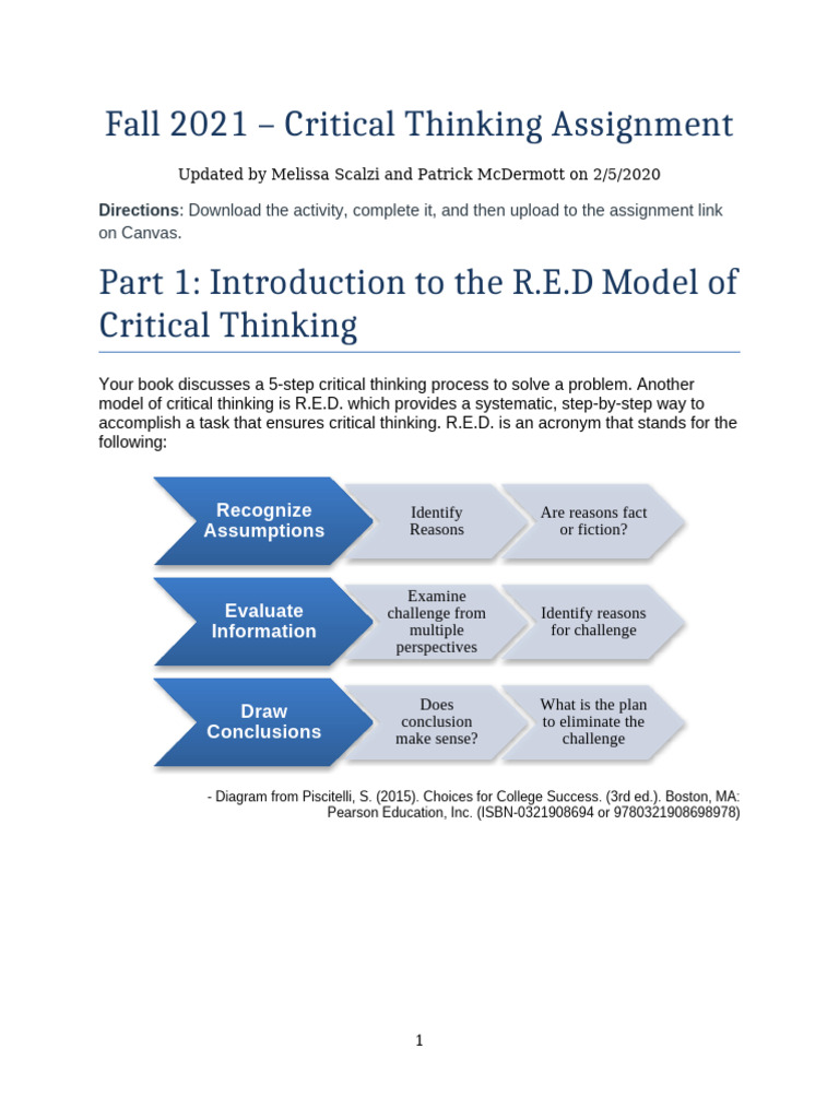 SLS 1510 Fall 2021 Critical Thinking Helping Marie Case Study | PDF ...