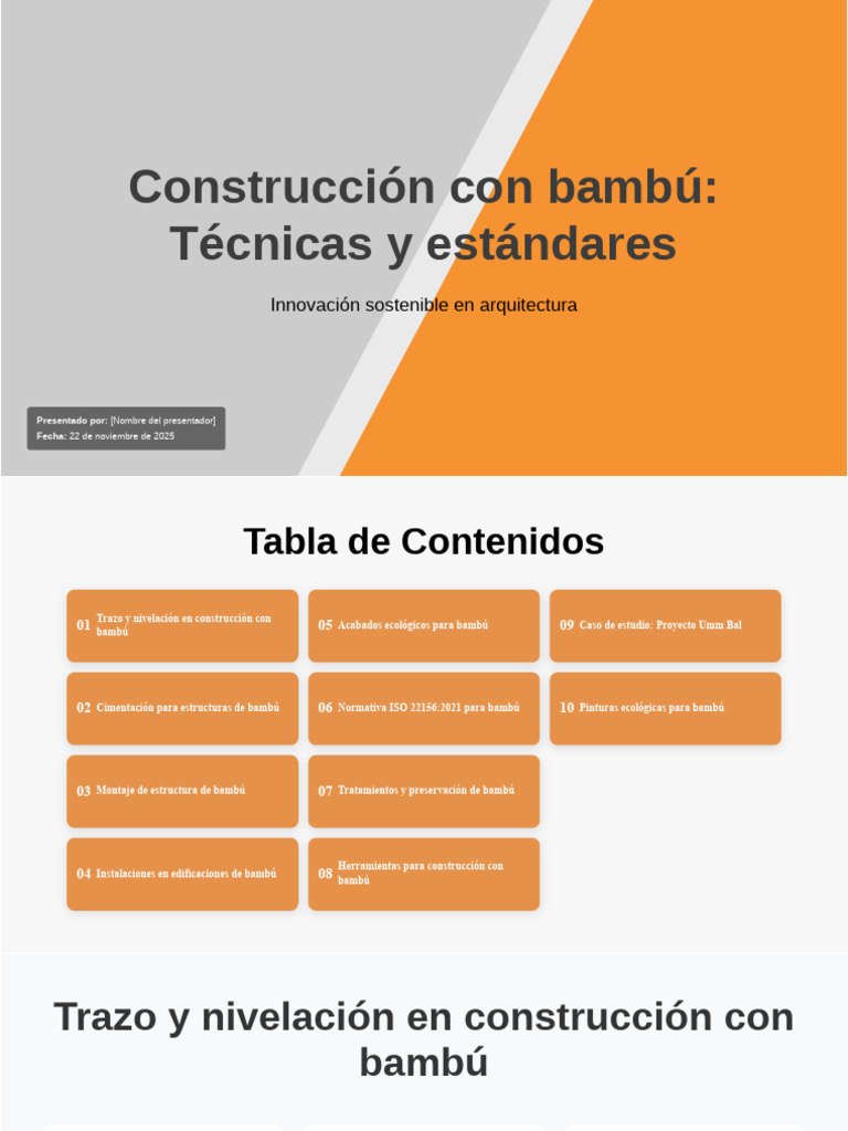 Construcción Con Bambú - Técnicas y Estándares | PDF | Fundación ...