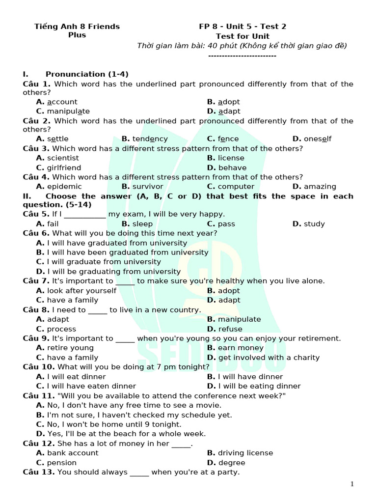 Unit 5 Test 2 | PDF