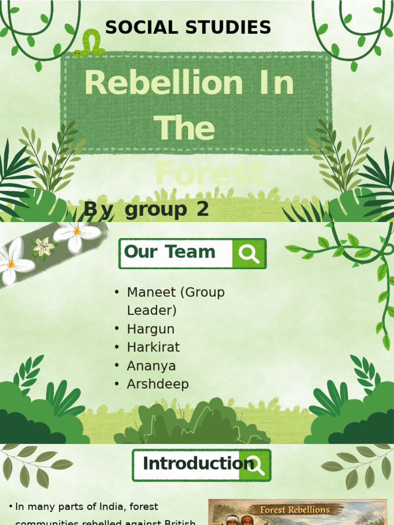 SST GROUP (Rebellion in The Forest) | PDF