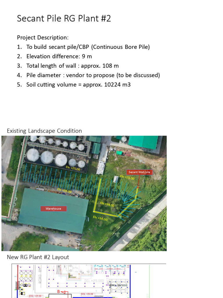 Secant Pile RG Plant R.1 | PDF
