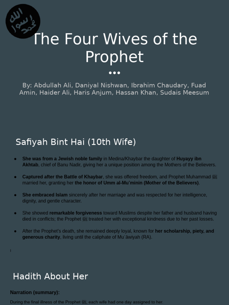 The Wives of The Prophet | PDF | Muhammad | Abrahamic Religions