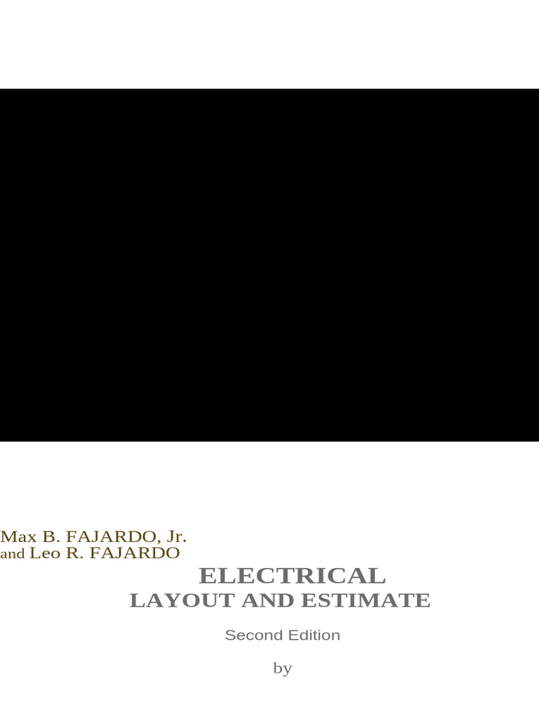 Electrical Layout and Estimate (2nd Edition) by Max B. Fajardo, Jr. and ...