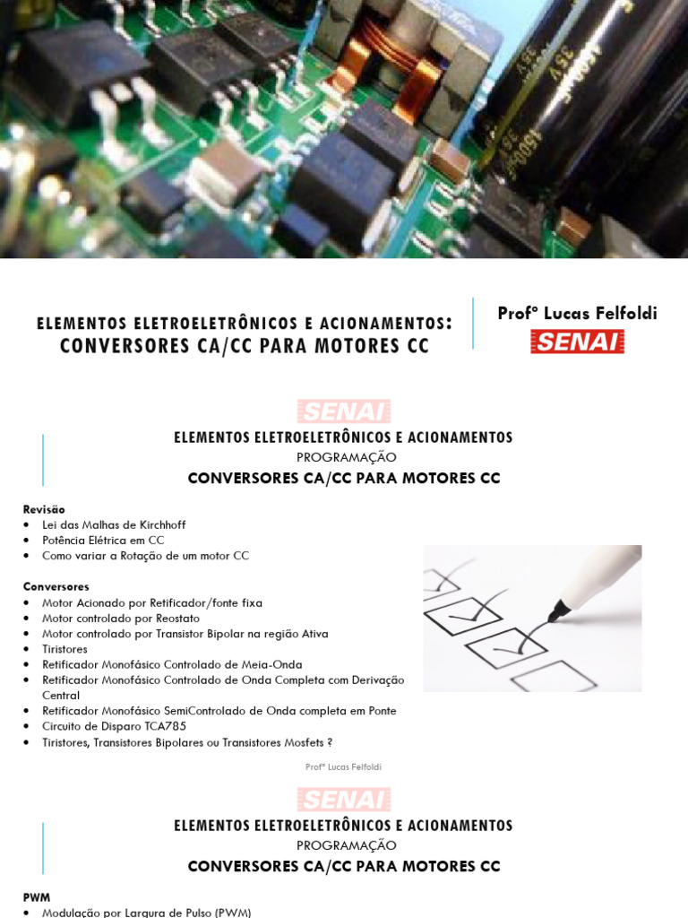 04 - Conversores AC-DC para Motores de Corrente Contínua | PDF | Rede ...