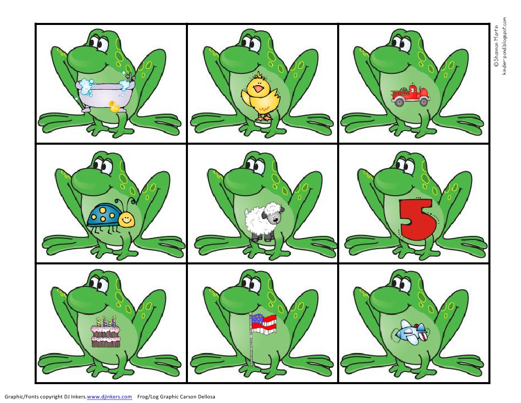 Frog To Log Picture & Word Match | PDF