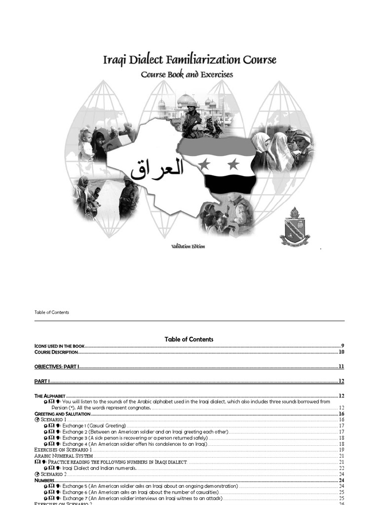 Iraqi Dialect Familiarization Book.pdf | Arabic | Iraq