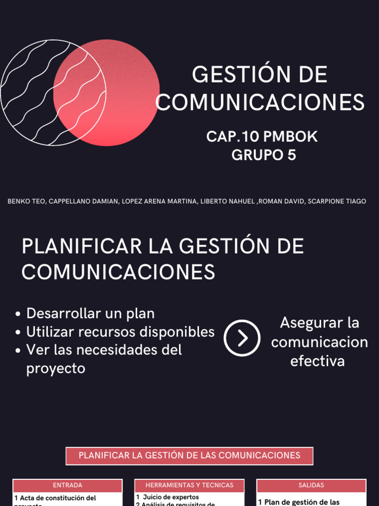 GESTION-DE-COMUNICACIONES-GRUPO-5 | PDF | Análisis de los datos ...