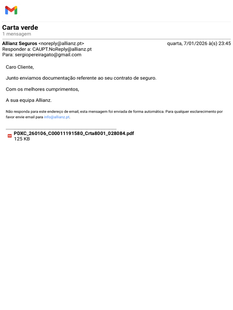 Gmail - Carta Verde | PDF