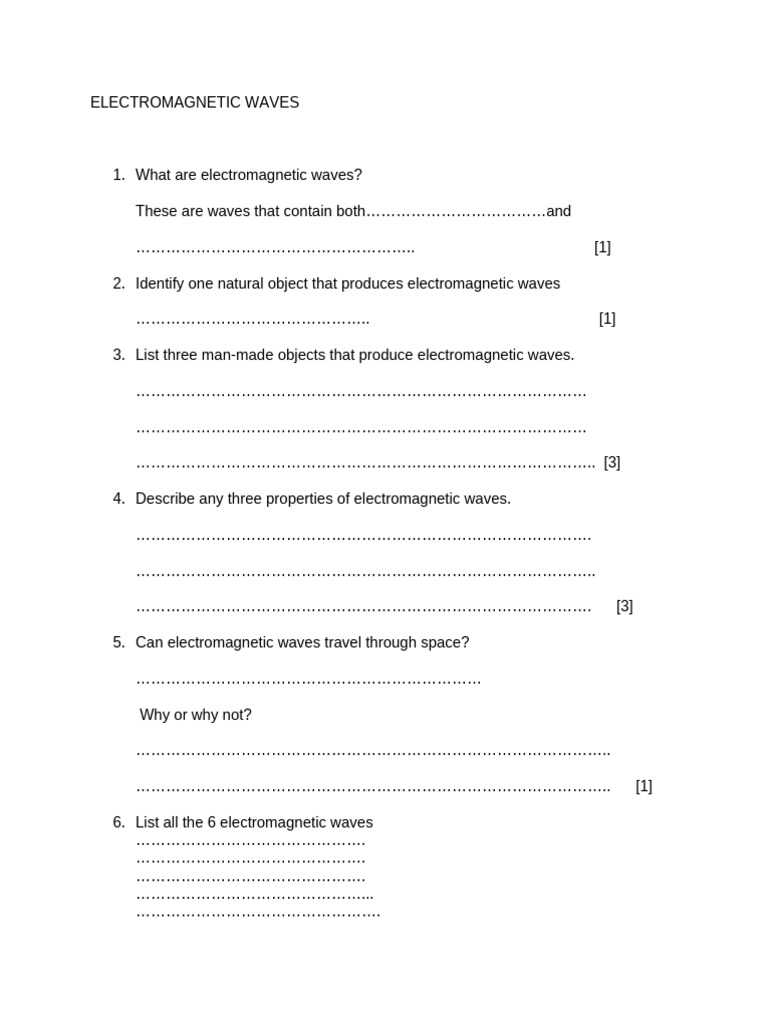 Electromagnetic Waves | PDF