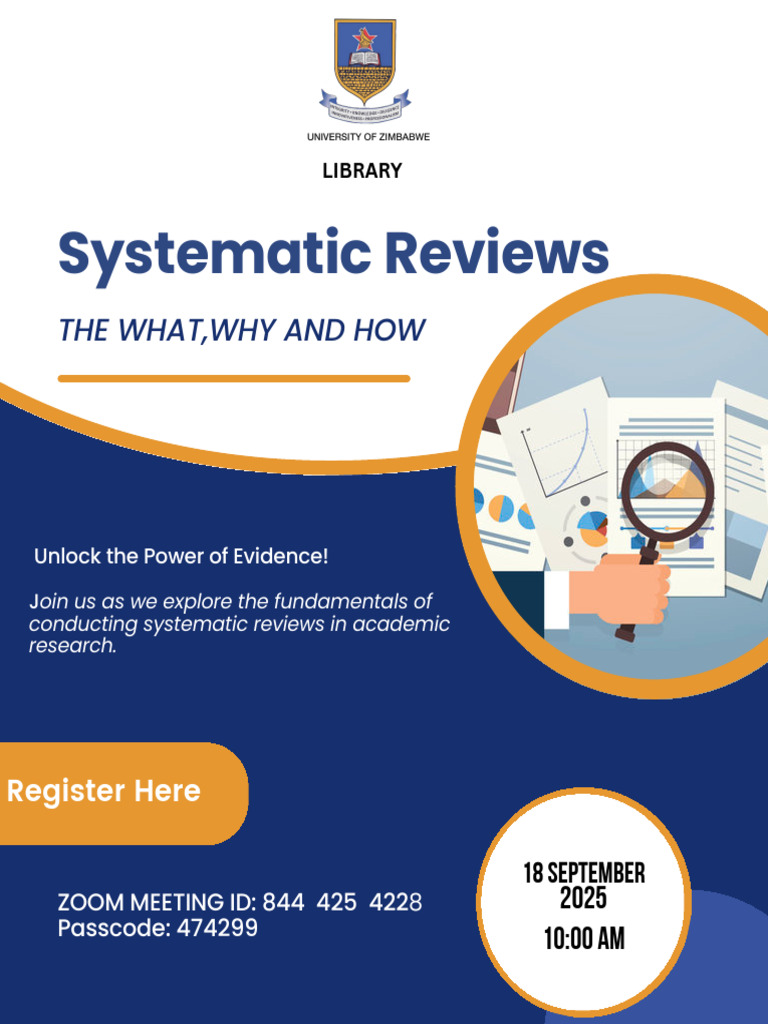 Systematic Reviews Training Flyer | PDF