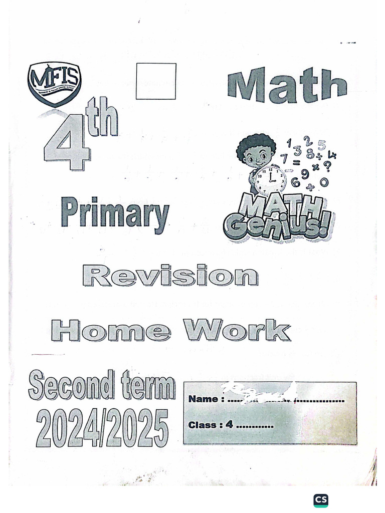 The Model Answer of Revision Homework | PDF