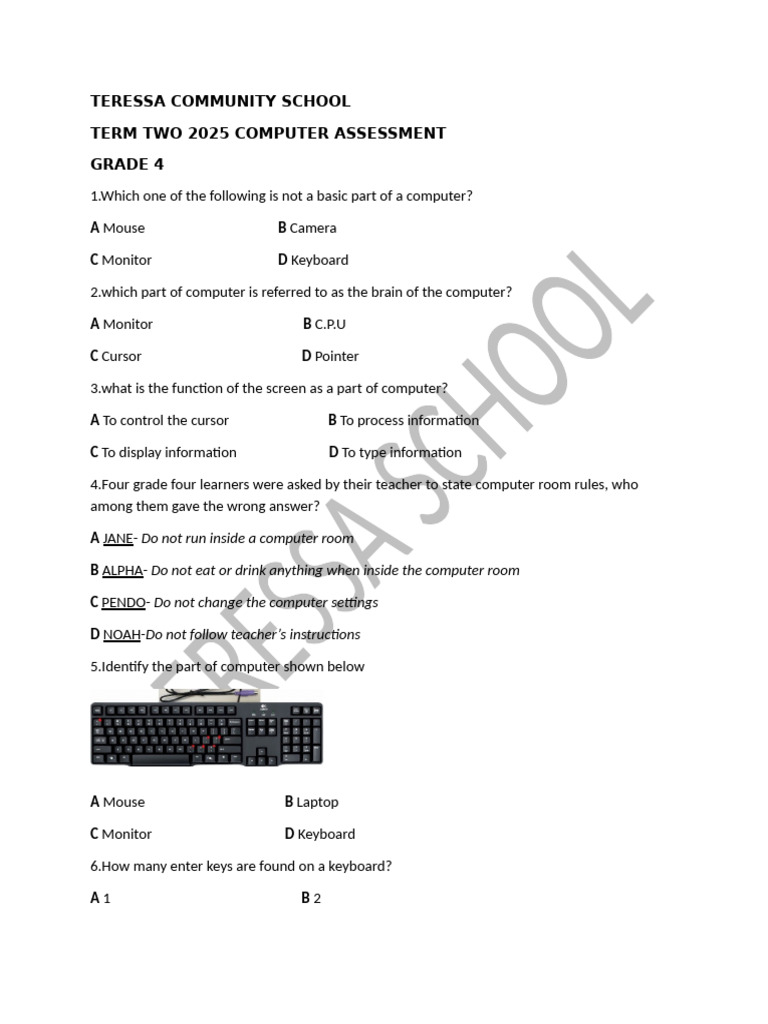 Grade 4 Computer | PDF
