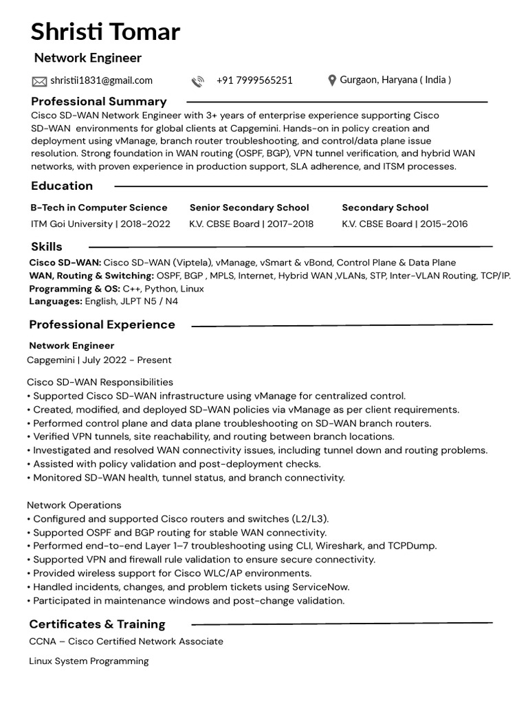 Shristi Resume | PDF