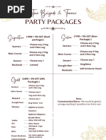 Torq03 Activities & Packages Overview | PDF | Cocktails | Drink