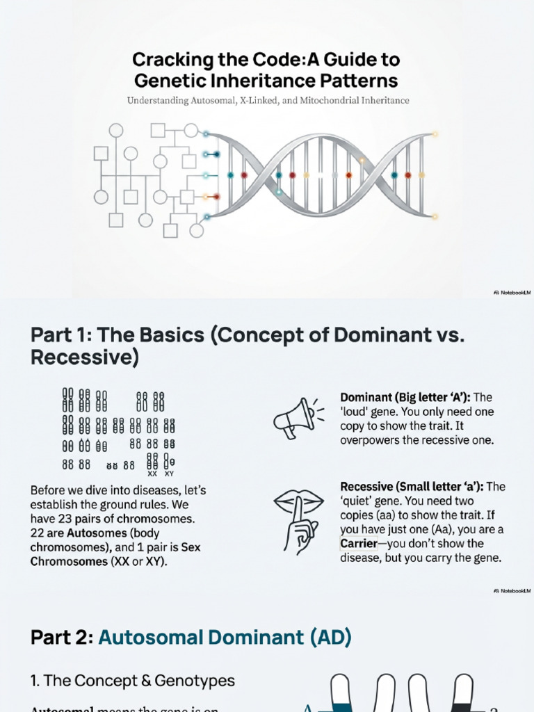 Genetic Inheritance Patterns Decoded | PDF
