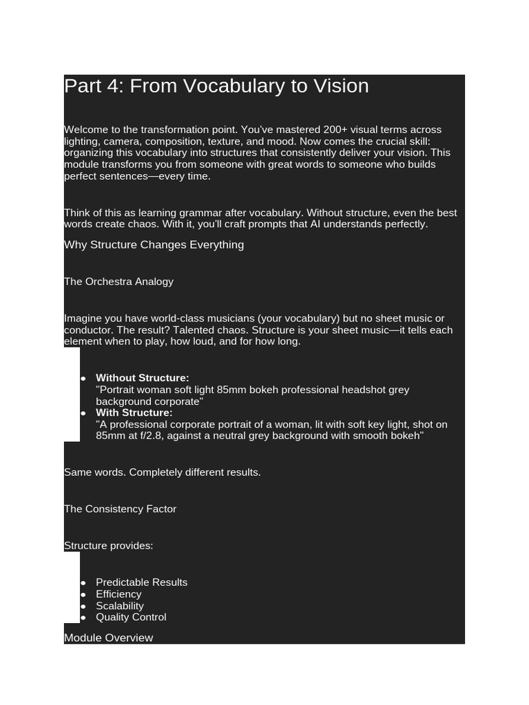 Mastering Prompt Architecture - Building Professional Image Templates ...