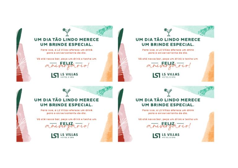 Vale Drink - Aniversário | PDF