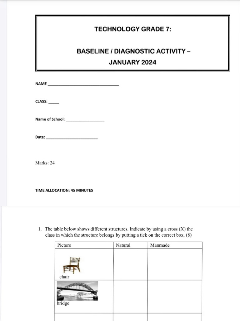 Technology Baseline Grade 7 | PDF