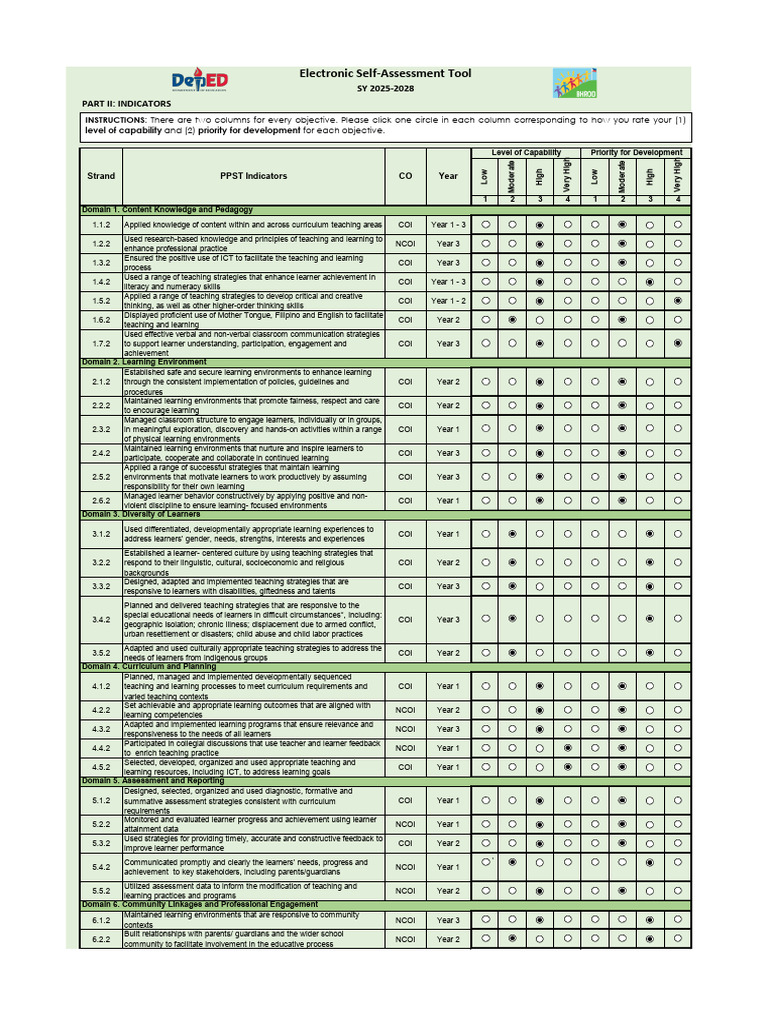 eSAT For Teachers 2025 2028 Ver.2 Nov2025 LEBASNON | PDF | Learning ...
